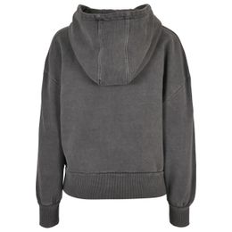 Urban Classics Damen Rundhalspullover "Urban Classics Damen Ladies Heavy Terry Garment Dye Hoody", grau, Gr. XS, mehrfarbig, 100% Baumwolle, Pullover