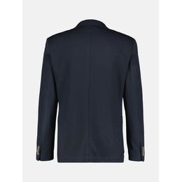 Lerros Herren Jerseysakko "Jerseyblazer mit Strickoptik / in Kurzgr&ouml;&szlig;e bis 6XL", blau, Gr. 66, 82% Polyester, 13% Viskose, 5% Elasthan, Sakkos