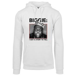 Merchcode Herren Kapuzenpullover "Merchcode Herren Biggie Crown Hoody"wei&szlig;, Gr. XL, mehrfarbig, 65% Baumwolle, 35% Polyester, Pullover