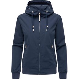 Ragwear Damen Outdoorjacke "Oggie YOUMODO", blau, Basic, Gr. L, Obermaterial: 100% Polyester. Innenfutter: 100% Polyester, Jacken, Wasserdichte und