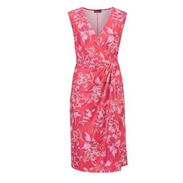 GOLDNER Damen Abendkleid "Kleid in Wickeloptik", bunt, festlich, Gr. 50, Obermaterial: 95% Polyester PES. 5% Elasthan EL., Kleider, Dekorative N&auml;hte