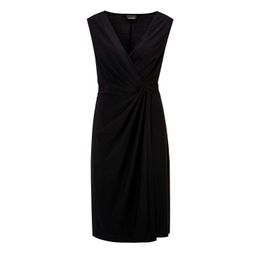 GOLDNER Damen Abendkleid "Cocktailkleid mit Raffungen", schwarz, festlich, Gr. 48, Obermaterial: 95% Polyester PES. 5% Elasthan EL., Kleider, Kn&ouml;pfe