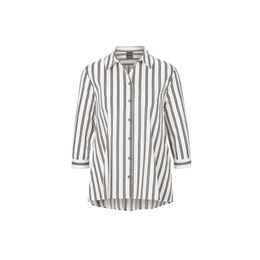 GOLDNER Damen Kurzarmbluse "Kurzgr&ouml;&szlig;e Schlichte Baumwoll-Bluse mit 3/4-Arm", beige, Gr. 23, Obermaterial: 97% Baumwolle CO. 3% Elasthan EL., Blusen,