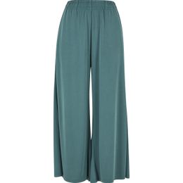 Urban Classics Damen Bequeme Jeans "Urban Classics Damen Ladies Modal Culotte", gr&uuml;n, Gr. XS, unifarben, 77% Modal, 23% Polyester, Jeans