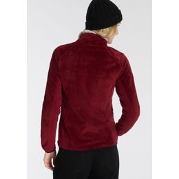 Killtec Damen Fleecejacke "KOW 6 WMN KNTFLC JCKT", rot, Gr. 48, Obermaterial: 100% Polyester, Jacken, w&auml;rmende Fleecejacke, mit windabweisender