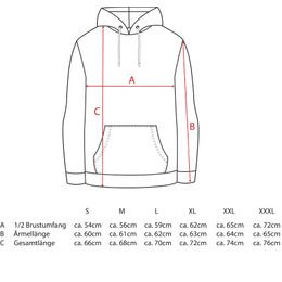 Zwillingsherz Damen Hoodie ""Rahel"", blau, Gr. S, Sweatware, Obermaterial: 50% Baumwolle, 50% Polyester, Sweatshirts, Kontrastb&uuml;ndchen,