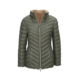 GOLDNER Damen Steppjacke "Kurzgr&ouml;&szlig;e Leichte Steppjacke in knitterarmer Ware", gr&uuml;n, Gr. 19, Obermaterial: 100% Polyamid PA., Jacken, Leichte