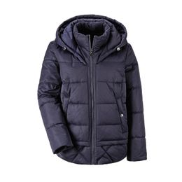 GOLDNER Damen Kurzjacke "Steppjacke mit Kapuze", blau, Gr. 44, Obermaterial: 100% Polyester PES., Jacken, Gummizug