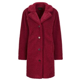 GOLDNER Damen Winterjacke "Kurzgr&ouml;&szlig;e Kuscheliger Teddymantel, Reverskragen", rot, Modisch, Gr. 20, Obermaterial: 100% Polyester PES., Jacken,