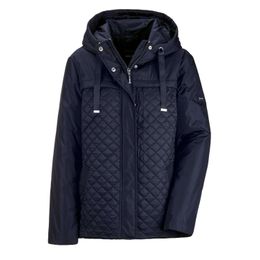 GOLDNER Damen Kurzjacke "Elegante Outdoor-Jacke", blau, Gr. 44, Obermaterial: 100% Polyamid PA., Jacken, Mix aus Stepp und glatten Eins&auml;tzen