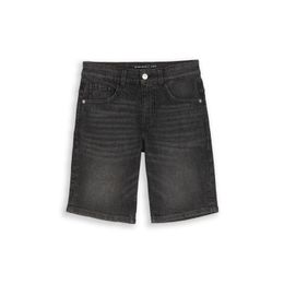 Tom Tailor Jungen JIM BERMUDA Jeans Shorts mit Stretch, grau, Uni, Gr. 164