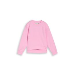 Tom Tailor M&auml;dchen Cropped Scuba Sweatshirt, rosa, Uni, Gr. 92/98