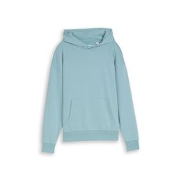 Tom Tailor Jungen Oversize Hoodie Sweatshirt mit R&uuml;ckenprint, blau, Uni, Gr. 152