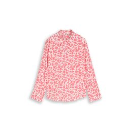Tom Tailor Damen Hemdbluse mit Muster, rosa, Gemustert, Gr. 36