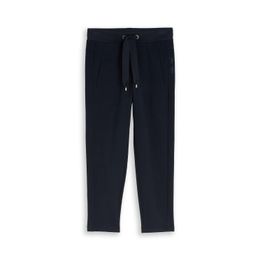 Tom Tailor Damen Cropped Jogger Hose, blau, Uni, Gr. 36/28