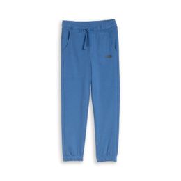 Tom Tailor Jungen Jogginghose mit Print, blau, Uni, Gr. 110