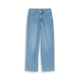 Tom Tailor M&auml;dchen Relaxed Fit Jeans, blau, Uni, Gr. 140