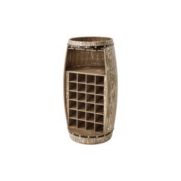 Invicta Interior Weinregal halb BODEGA 100cm f&uuml;r 24 Flaschen Massivholz Tannenholz natur &Oslash; 51 cm, H&ouml;he 97 cm skandinavische Deko Online Shop