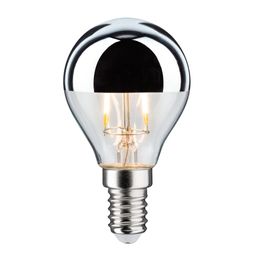 Paulmann LED-Leuchtmittel "Tropfen Kopfspiegel 220lm 2700K 2,6W silber 230V", Energieeffizienz: G (A-G), silberfarben, L:7,8cm &Oslash;:4,5cm, Leuchtmittel