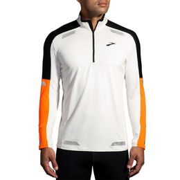 Brooks Run Visible 1/2 Zip 2.0 Bekleidung Herren wei&szlig; S
