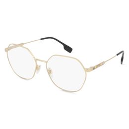 Burberry BE1350 Brille Damen | Fassung: Vollrand, Geometrisch, Gold Hell
