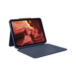 Logitech Rugged Combo 4 Touch, Tastatur blau, DE-Layout, f&uuml;r iPad 10. Gen. & iPad A16