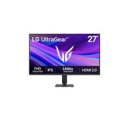 LG UltraGear 27G411A-B, Gaming-Monitor 68.5 cm (27 Zoll), schwarz, FullHD, IPS, HDMI, DP, Free-Sync, G-Sync-kompatibel, 120Hz Panel