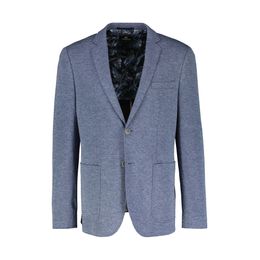 Jerseysakko Lerros "Jerseyblazer mit Muster im Innenfutter", Herren, Gr. 58, blau (classic navy), 77% Polyester, 23% Viskose, Sakkos Jerseysakko