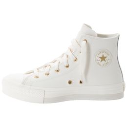 Sneaker Converse "CHUCK TAYLOR ALL STAR EVA LIFT", M&auml;dchen, Gr. 37,5, gold (egret, egret, light gold), Leder, Schuhe Sneaker