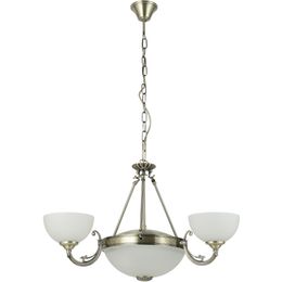 Eglo H&auml;ngeleuchte "SAVOY Pendellampe - Metallguss - E14;E27 - 3X40W;2X60W - IP20", br&uuml;niert, 5, &Oslash; 74cm H: 110cm, 1 Stk., Leuchten, H&auml;ngelampe, Deckenlampe, Wohnzimmer, Esszimmer, H110 x &Oslash;74 cm, H&auml;ngeleuchte