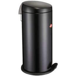 M&uuml;lleimer Wesco "Capboy Maxi", schwarz (mattschwarz), B:30cm H:60cm T:30cm, Stahlblech, M&uuml;lleimer, M&uuml;lleimer, Tretabfallsammler, 22 Liter