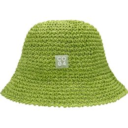 Sonnenhut Chillouts "Riga Hat", Damen, Gr. XS, gr&uuml;n (lime), Kunstfaser, unifarben, H&uuml;te Sonnenhut, Boho-Hut aus Papierstroh mit knautschbarem Design