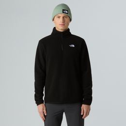 Fleecepullover The North Face "M GLACIER FLEECE 1/4 ZIP JACKET", Herren, Gr. M, tnf schwarz, Obermaterial: 100% Polyester, Sweatshirts Fleecepullover, 1/4-langer Rei&szlig;verschluss, aus Polyester, feuchtigkeitsabweisend