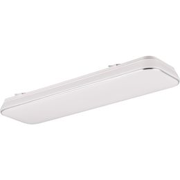 REALITY LEUCHTEN LED Deckenleuchte "BLANCA, elegant schlichte wei&szlig;e LED Deckenlampe, 60x17 cm, warmwei&szlig;", wei&szlig;, 1, H: 6cm, 1 Stk., Leuchten, 3-Stufen dimmbar &uuml;ber Wandschalter, Deckenlampe f&uuml;r B&uuml;ro Flur Treppe, LED Deckenleuchte