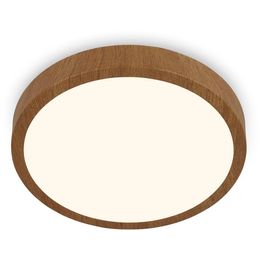 Briloner Leuchten Deckenleuchte "Deckenleuchte RUNA WOOD", braun (wei&szlig;, neutral), Leuchten, Deckenleuchte