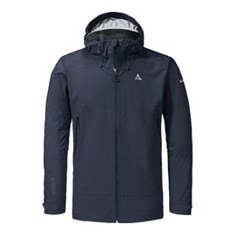 Sch&ouml;ffel Windbreaker SCH&Ouml;FFEL "NAVY BLAZER", Herren, Gr. 56, blau (navy blazer), Taft;Web, Obermaterial: 100% Nylon, unifarben, Basic h&uuml;ftbedeckend, hoch geschlossener Ausschnitt, eingesetzt eingefasste Kante mit verstellbarem Klettverschluss, Jacken Windbreaker, f&uuml;r sportliche Aktivit&auml;ten, wasserabweisendes Nylon