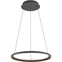 Sch&ouml;ner Wohnen Kollektion LED Pendelleuchte "QUILLO", schwarz, 1, &Oslash; 60cm H: 70cm, 1 Stk., SCH&Ouml;NER WOHNEN-KOLLEKTION, Leuchten, SCH&Ouml;NER WOHNEN Kollektion, SimplyDim, Memoryfunktion, Comfort-Lift, LED Pendelleuchte