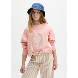 Marc O'Polo Junior Sweatshirt MARC O'POLO JUNIOR, M&auml;dchen, Gr. 152, summer blush, Sweatware, Obermaterial: 100% Baumwolle, Rundhals, Rippb&uuml;ndchen, Sweatshirts Sweatshirt, Kinder bis 16 Jahre, modischer Print