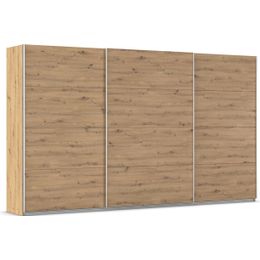 Schwebet&uuml;renschrank OTTO HOME "Kleiderschrank Schrank Garderobe AGORDO mit Dekor- oder Hochglanzfront", braun (eiche artisan, griffleisten alufarbig), B:360cm H:210cm T:62cm, Holzwerkstoff, Schr&auml;nke, Schwebet&uuml;renschrank, in 4 Breiten und 2 H&ouml;hen MADE IN GERMANY
