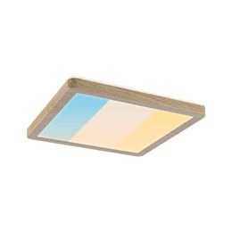 Paulmann LED Panel "Atria Shine IP44 eckig 190x190mm 8W 1160lm 3000 - 6500K", holzfarben, 1, H: 3,2cm, 1 Stk., Leuchten, Farbwechsler, LED Panel