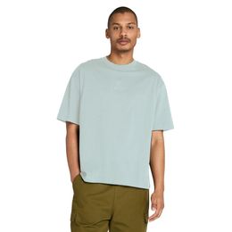 T-Shirt Timberland "HAMPTHON Tonal Stack Logo Tee", Herren, Gr. 3XL, silber (silber blau), Obermaterial: 100% Baumwolle, Rundhals, Shirts T-Shirt