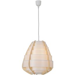 N&auml;ve N&Auml;VE Pendelleuchte "Malm&ouml;", beige (natur), 1, &Oslash; 37cm H: 144cm, 1 Stk., Leuchten, traubenf&ouml;rmig, nordisches Design, exkl. 1x E27 max. 40 W, H&ouml;he 144cm, Pendelleuchte
