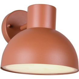 Trio LEUCHTEN Au&szlig;en-Wandleuchte "ELBE, Fassadenbeleuchtung Downlight, exkl 1x E27 max 10W, Outdoor IP44", apricot, 1, &Oslash; 20cm H: 18,5cm, 1 Stk., Leuchten, Hauswand Leuchte aus Druckguss Aluminium, Leuchtmittel wechselbar, Au&szlig;en-Wandleuchte