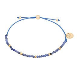 Armband Tamaris "Schmuck Geschenk Edelstahl Armkette", gelbgoldfarben, blau, blau, Armb&auml;nder, Damen, 21cm, Edelstahl Nylon, Edelstahl, Nylon, Armband, mit Sodalith oder Granat