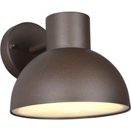 Trio LEUCHTEN Au&szlig;en-Wandleuchte "ELBE, Fassadenbeleuchtung Downlight, exkl 1x E27 max 10W, Outdoor IP44", rostfarbend, 1, &Oslash; 20cm H: 18,5cm, 1 Stk., Leuchten, Hauswand Leuchte aus Druckguss Aluminium, Leuchtmittel wechselbar, Au&szlig;en-Wandleuchte