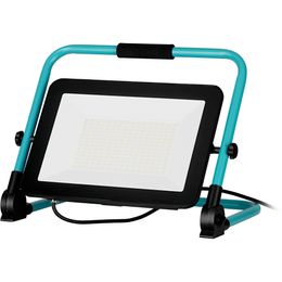 Eglo Deckenstrahler "AVELAR Strahler - Alu, Kunststoff - LED - 200W - IP65", schwarz, t&uuml;rkis, 1, H: 38cm, 1 Stk., Leuchten, LED Baustrahler, Arbeitsleuchte, Arbeitsscheinwerfer, L36xB22xH38 cm, Deckenstrahler