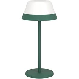 Eglo Tischleuchte "Meggiano Tischlampe, kabellos, aufh&auml;ngbarer Lampenschirm, IP54, Lampe", gr&uuml;n, 2, &Oslash; 15cm H: 32cm, 1 Stk., Leuchten, Tischleuchte - H32 x &Oslash;15 cm - gr&uuml;n - 1X1,5W;1X0,8W inkl., Tischleuchte