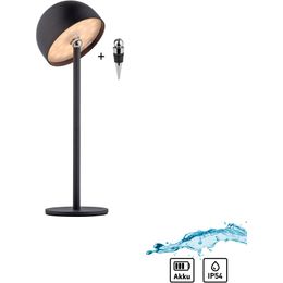 OTTO HOME Tischleuchte "Akku Tischlampe Garrin Indoor Outdoor, magnetischer Flaschenaufsatz", schwarz, 1, &Oslash; 11cm H: 34,4cm, Leuchten, Pilzlampe Flaschenaufsatz, Regulierung der Lichtst&auml;rke, Pilz, Lampe, Tischleuchte