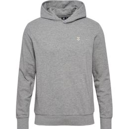 Kapuzensweatshirt Hummel "HMLPULSE SWEAT HOODIE", Herren, Gr. S, grau (grau melange), Obermaterial: 60% Baumwolle, 40% Polyester, normal normal, Sweatshirts Kapuzensweatshirt, normale Passform, mit Kapuze, mit angesetztem B&uuml;ndchen
