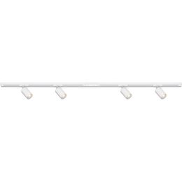 Briloner Leuchten Schienensystem-Sets "RAIL", wei&szlig; matt, &Oslash; 5,5cm H: 14,5cm, 9 Stk., Leuchten, Schienensystem Rail 1,5 m Wei&szlig; max. 9W Decke Wohnzimmer B&uuml;ro K&uuml;che, Schienensystem-Sets